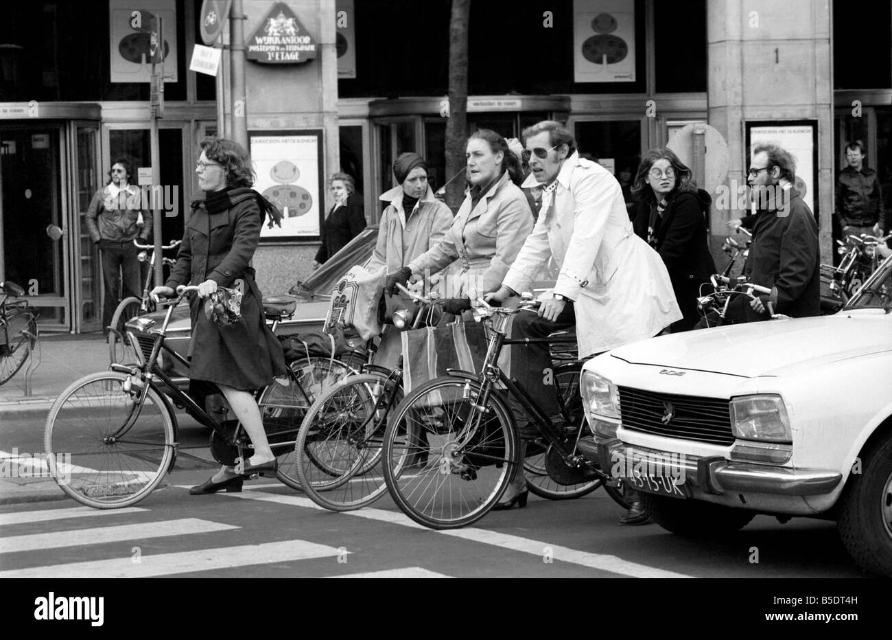 Getting around town Black and White Stock Photos & Images - Alamy