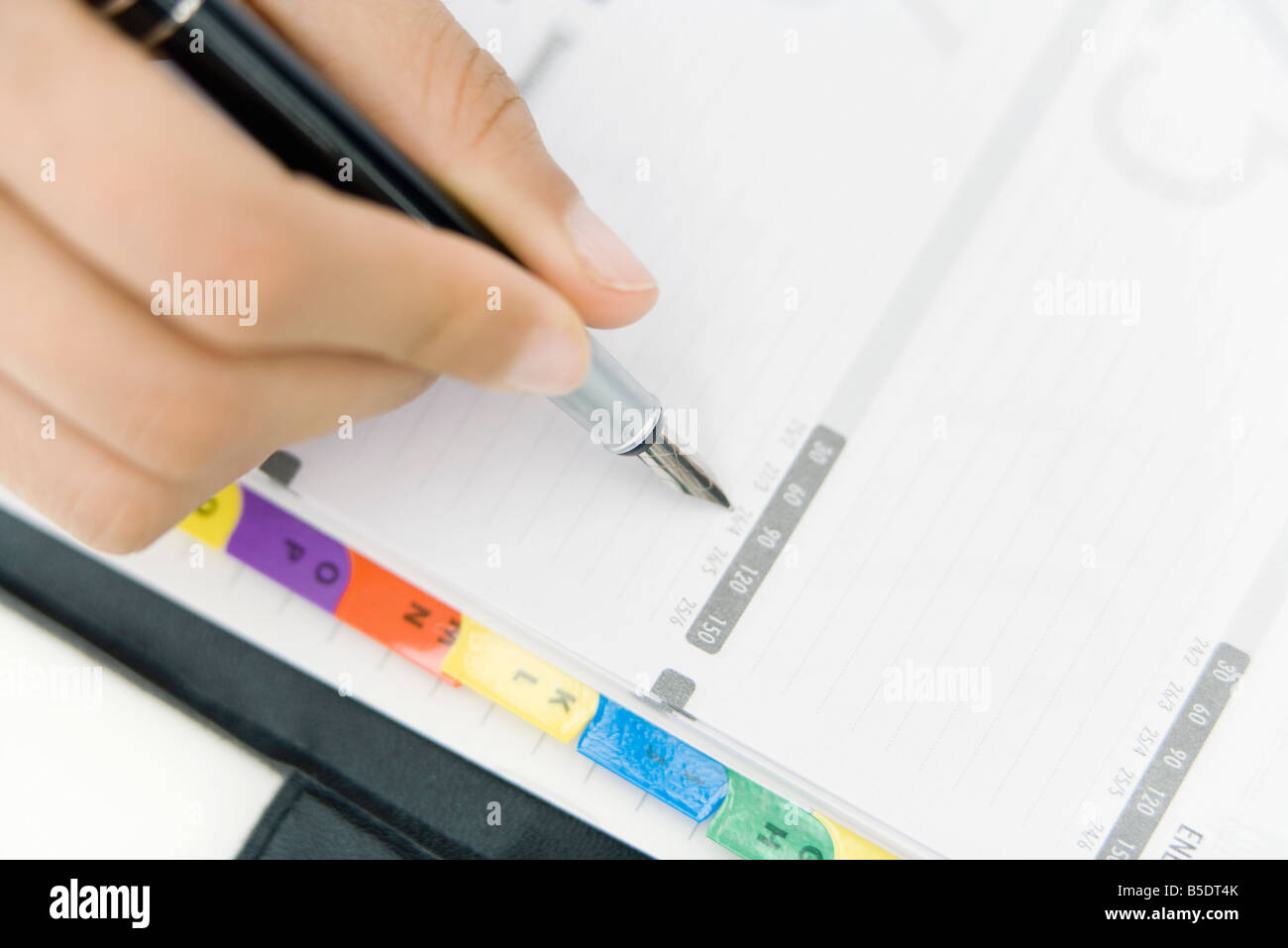 Cropped view planner in hi-res stock photography and images - Alamy