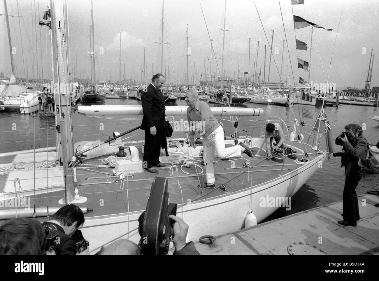 Former Conservative Prime Minister Edward Heath at launching of a new ...