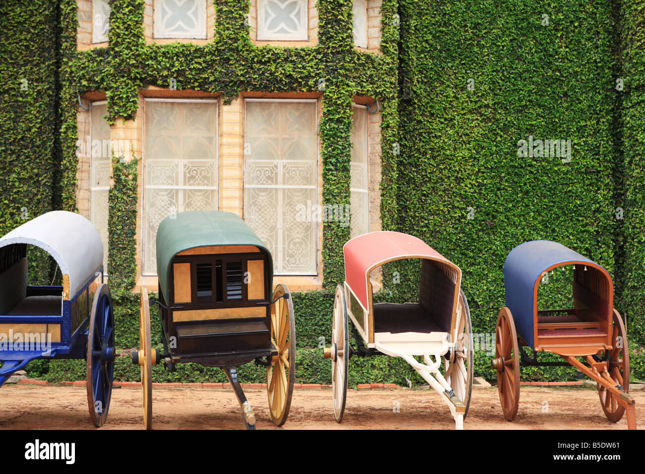 Old rickshaws outside Banaglore Palace, Bangalore, India Stock Photo ...