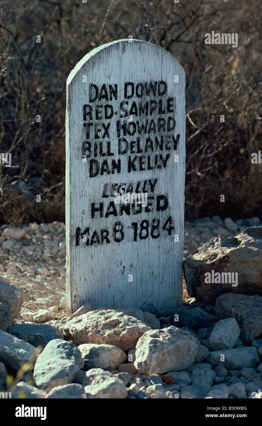 Boot Hill tombstone Arizona United States of America North America ...