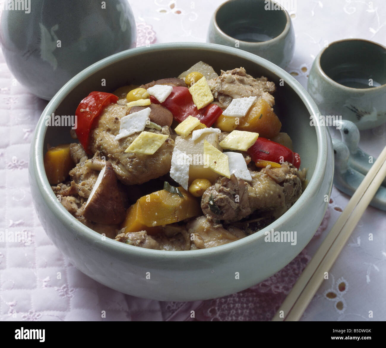 Korean Stemed Food Stock Photo - Alamy