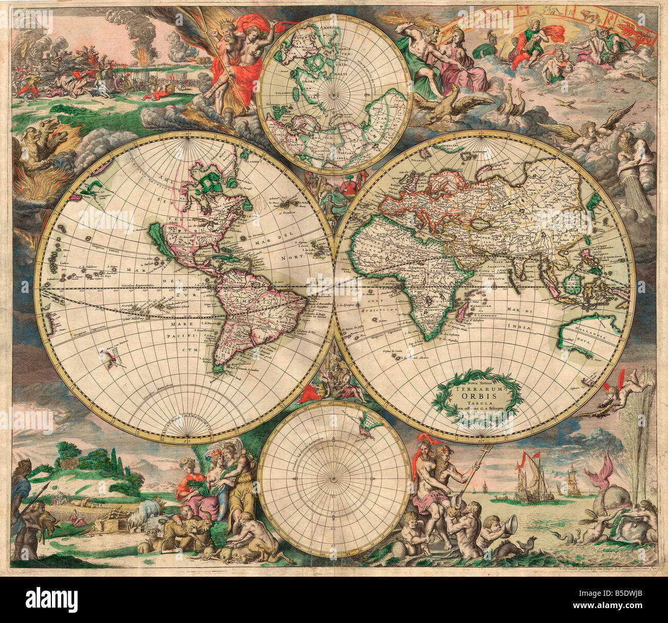 World map drawn in hi-res stock photography and images - Alamy