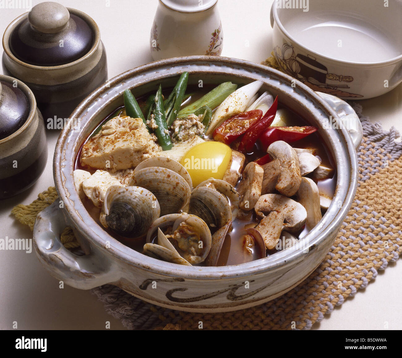 Korean Food Soup Stock Photo - Alamy
