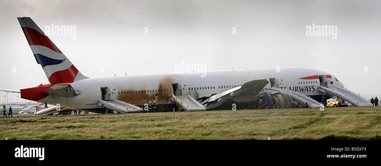 British Airways plane carrying more than 150 people crash landed at ...