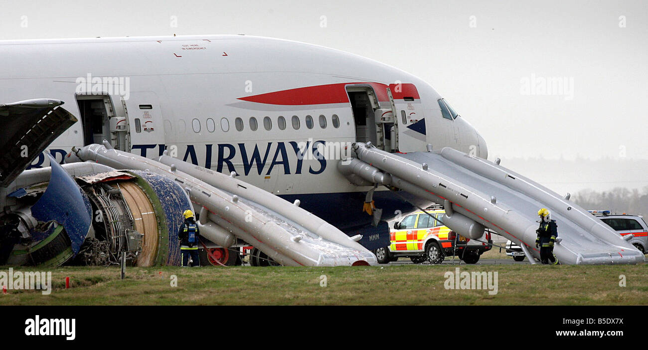 British Airways plane carrying more than 150 people crash landed at ...