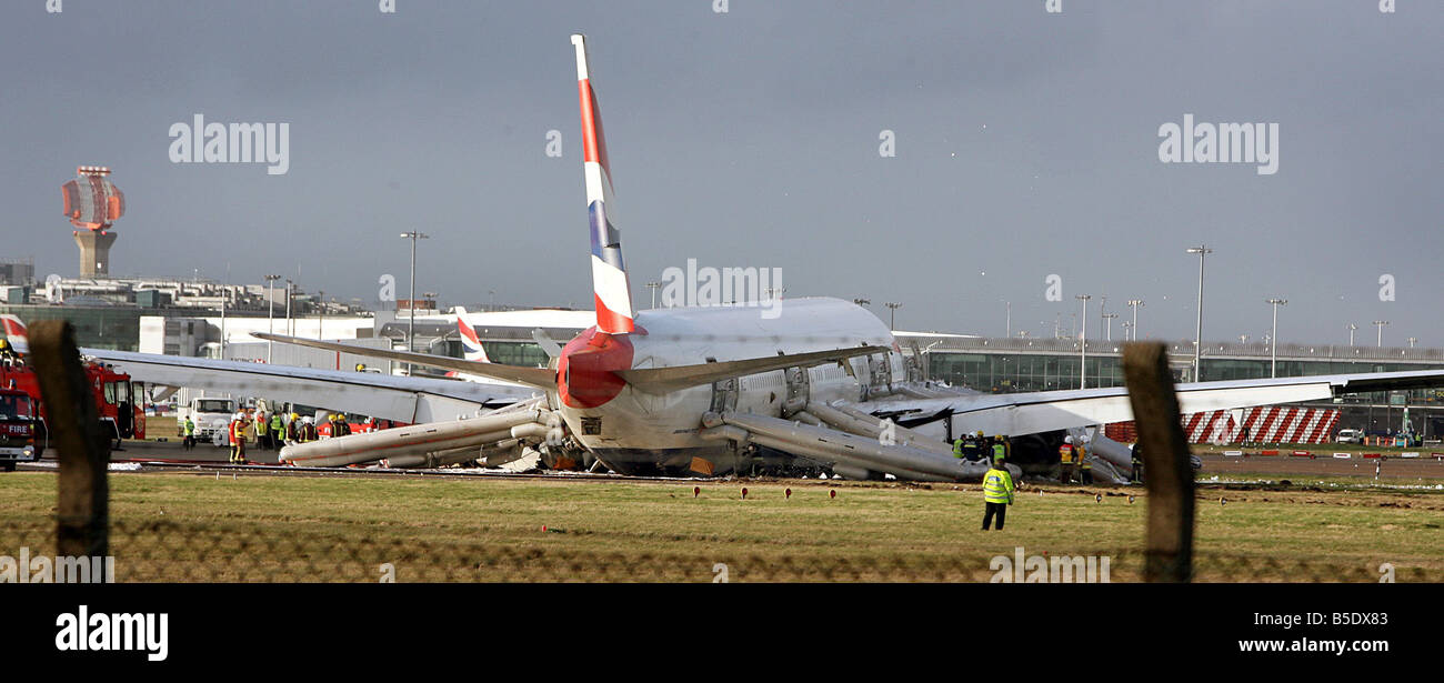 A British Airways plane carrying more than 150 people crash landed at ...