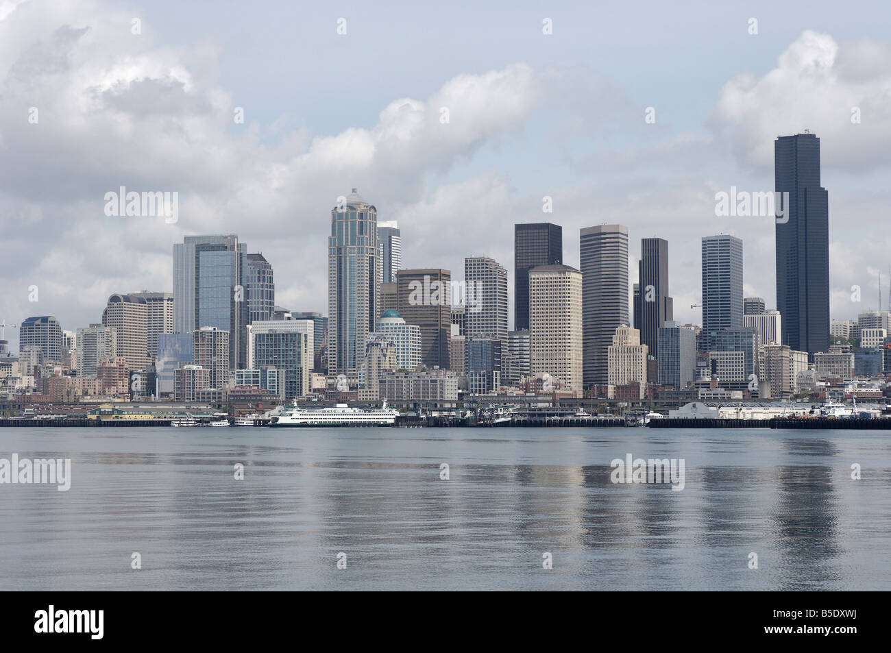 City skyline, Seattle, Washington State, USA, North America Stock Photo ...