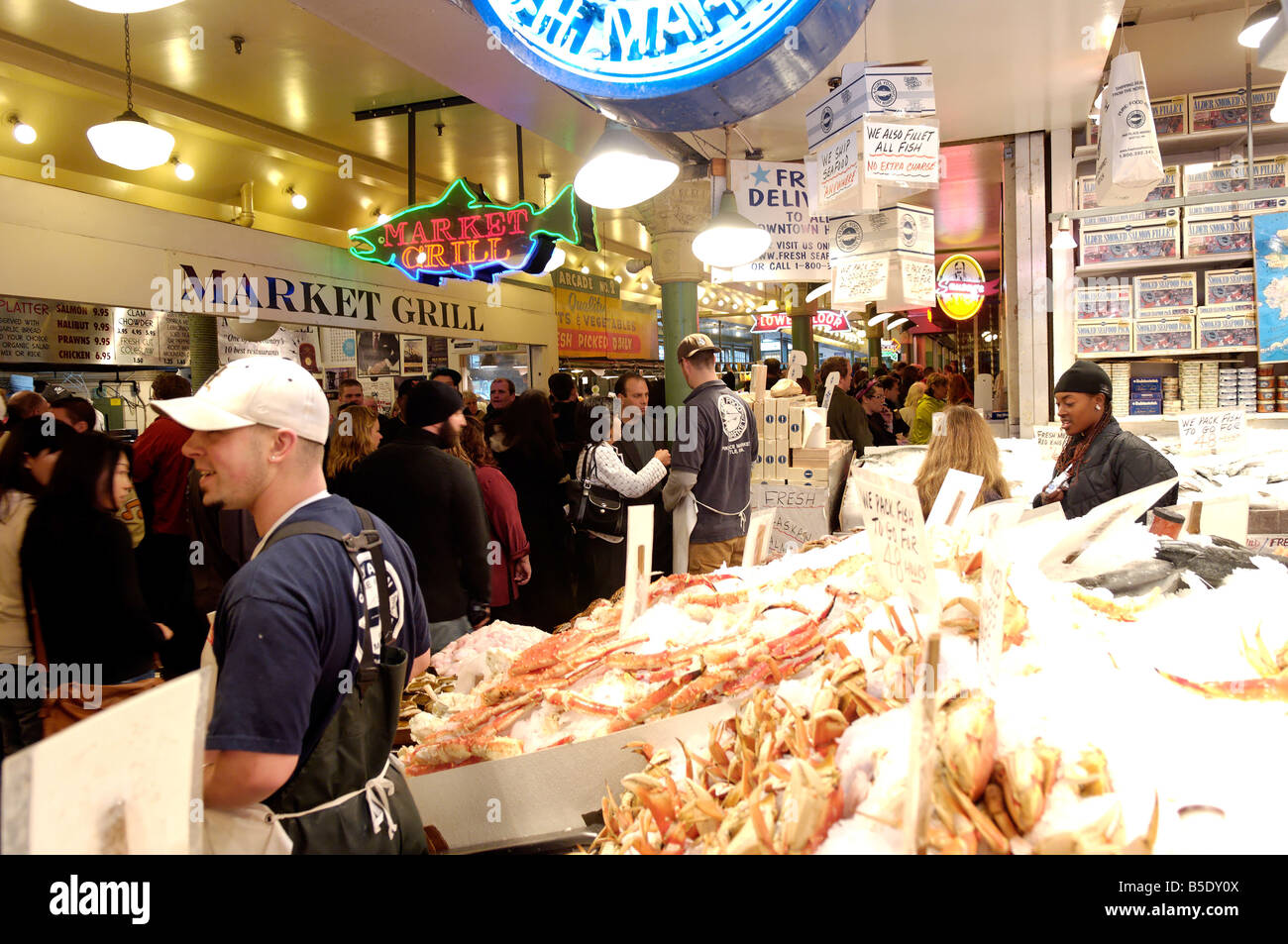Seattle washington market hi-res stock photography and images - Alamy