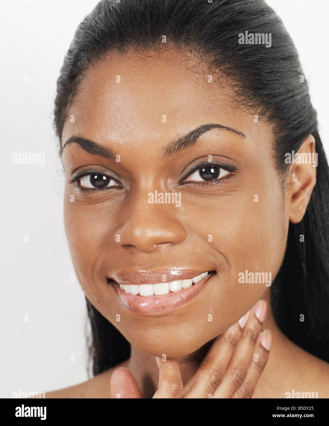 Portrait of Mid-Adult Woman Stock Photo - Alamy