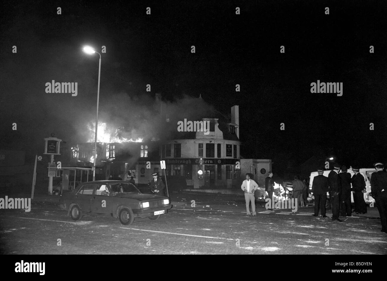 Southall Riots: Police: Law and Order: General scenes showing ...
