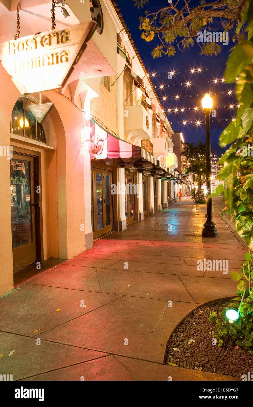 Espanola Way, Miami Beach, Florida, USA, North America Stock Photo - Alamy