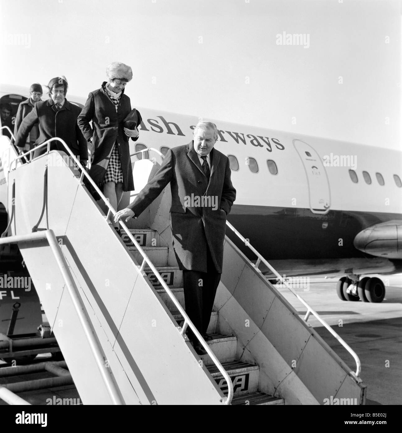 Jim Callaghan and his wife arrived at Heathrow Airport from Tel Aviv ...