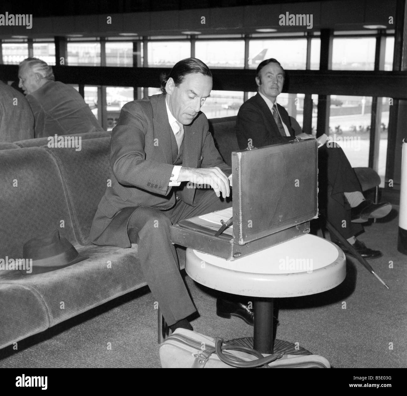 Heathrow Airport: Mr. Jeremy Thorpe M.P. leader of the Liberal Party ...