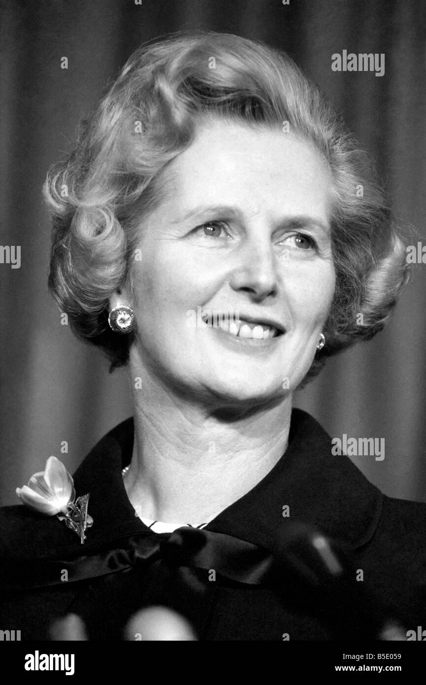 Mrs. Margaret Thatcher Conservative party Leader after beating Edward ...