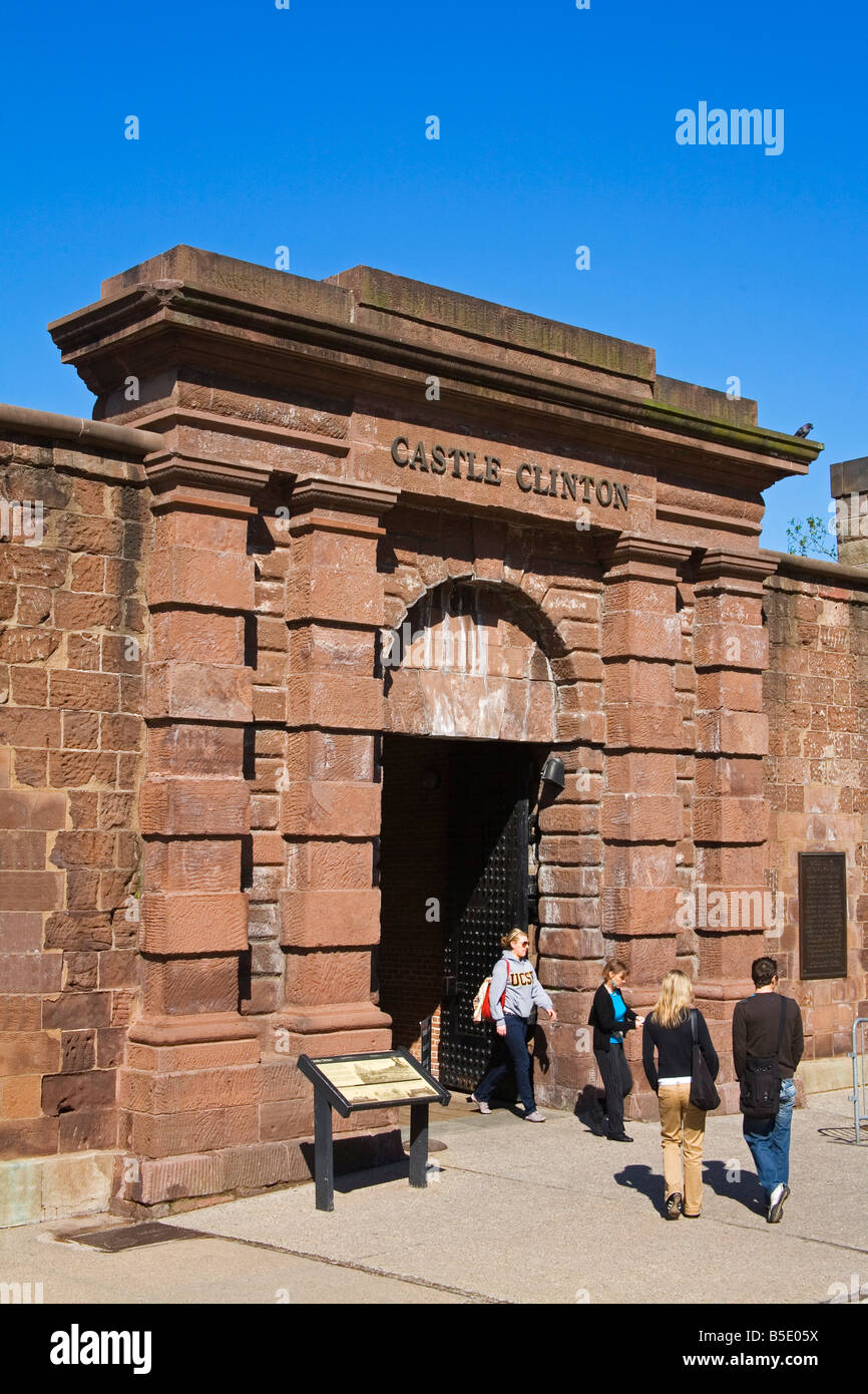 Clinton castle in Battery Park, Lower Manhattan, New York City, New ...