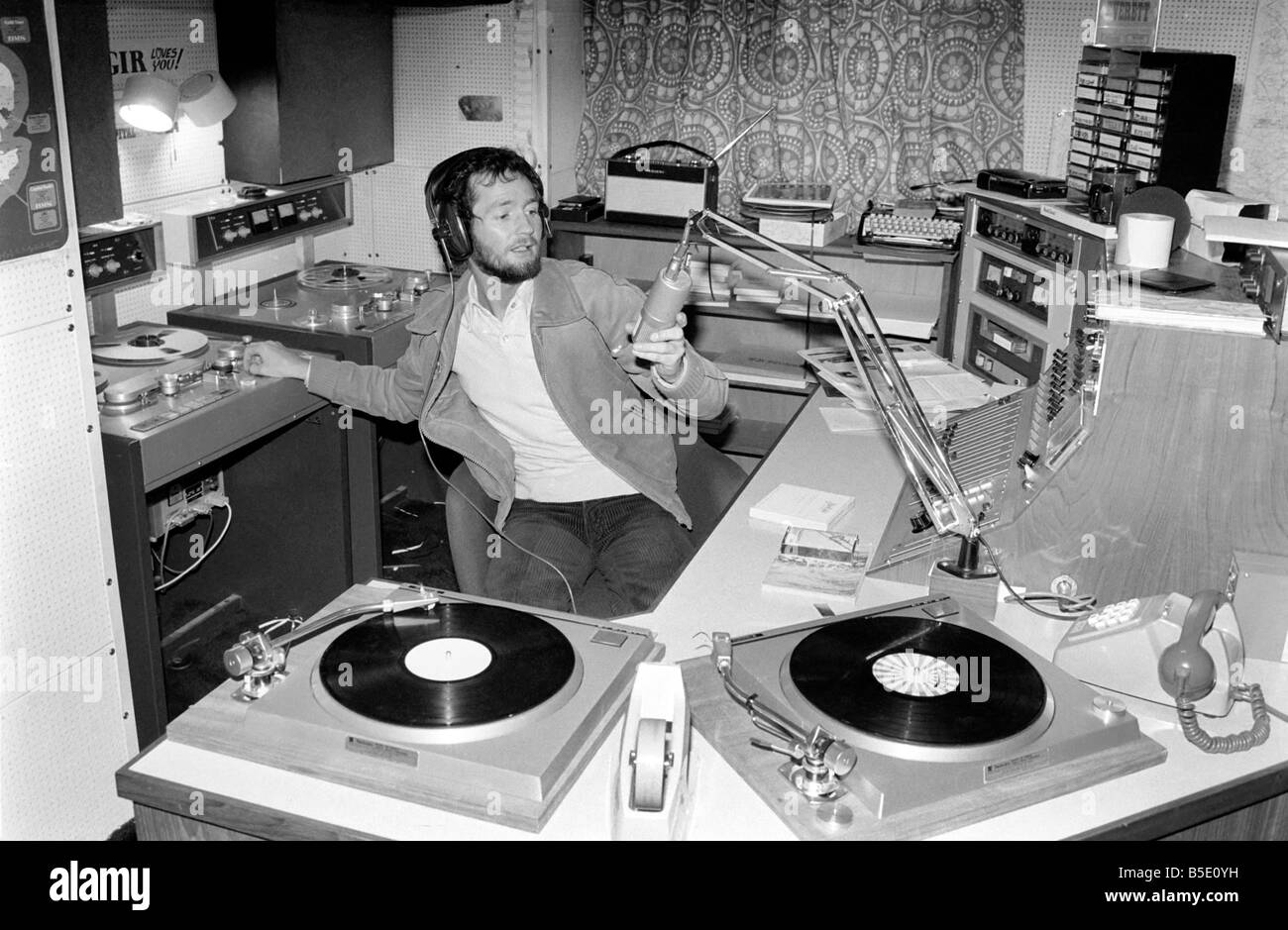 Disc jockey kenny everett Black and White Stock Photos & Images - Alamy