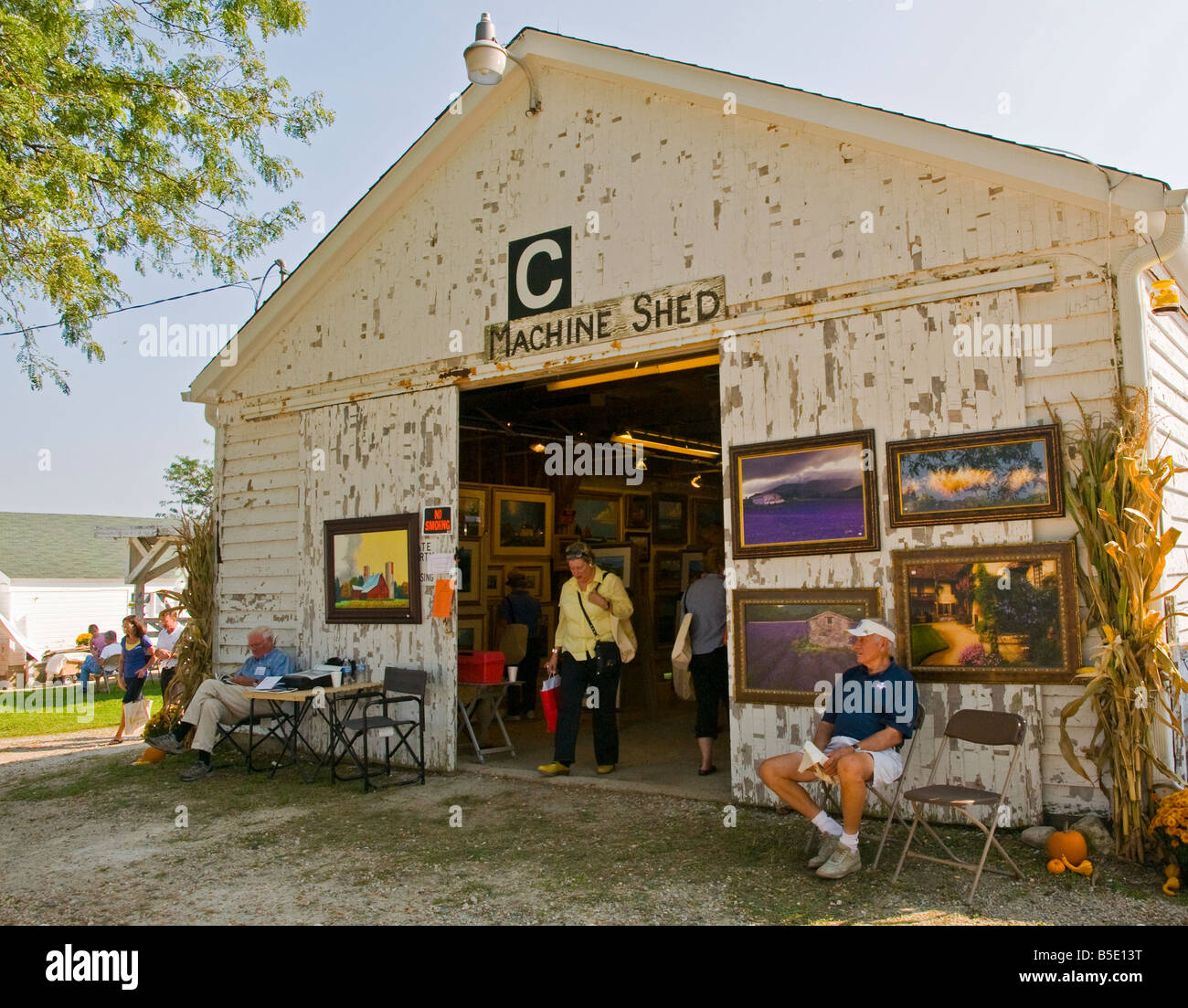 Art Show Barn Displays Stock Photo - Alamy