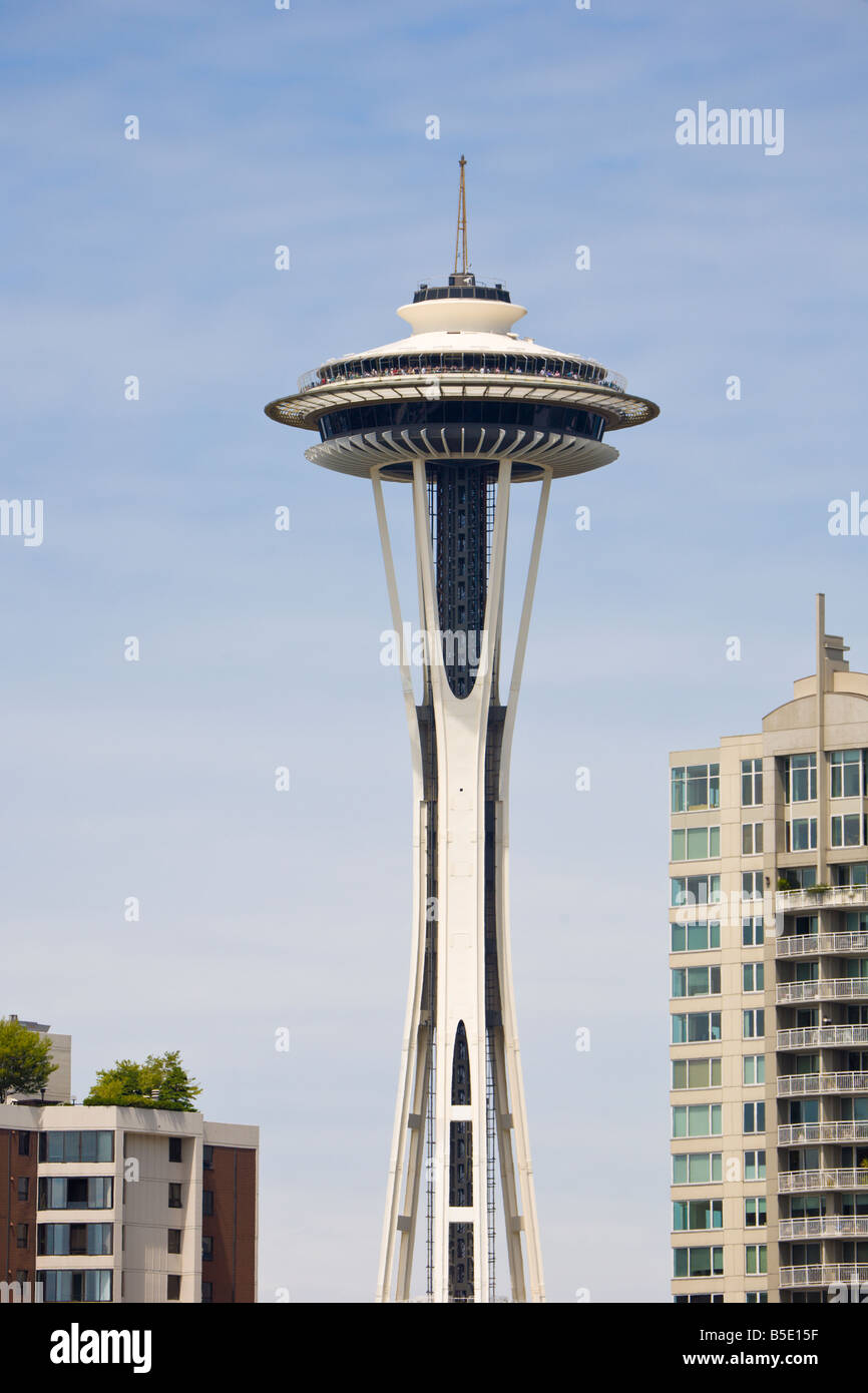 Seattle Space Needle closeup Stock Photo - Alamy
