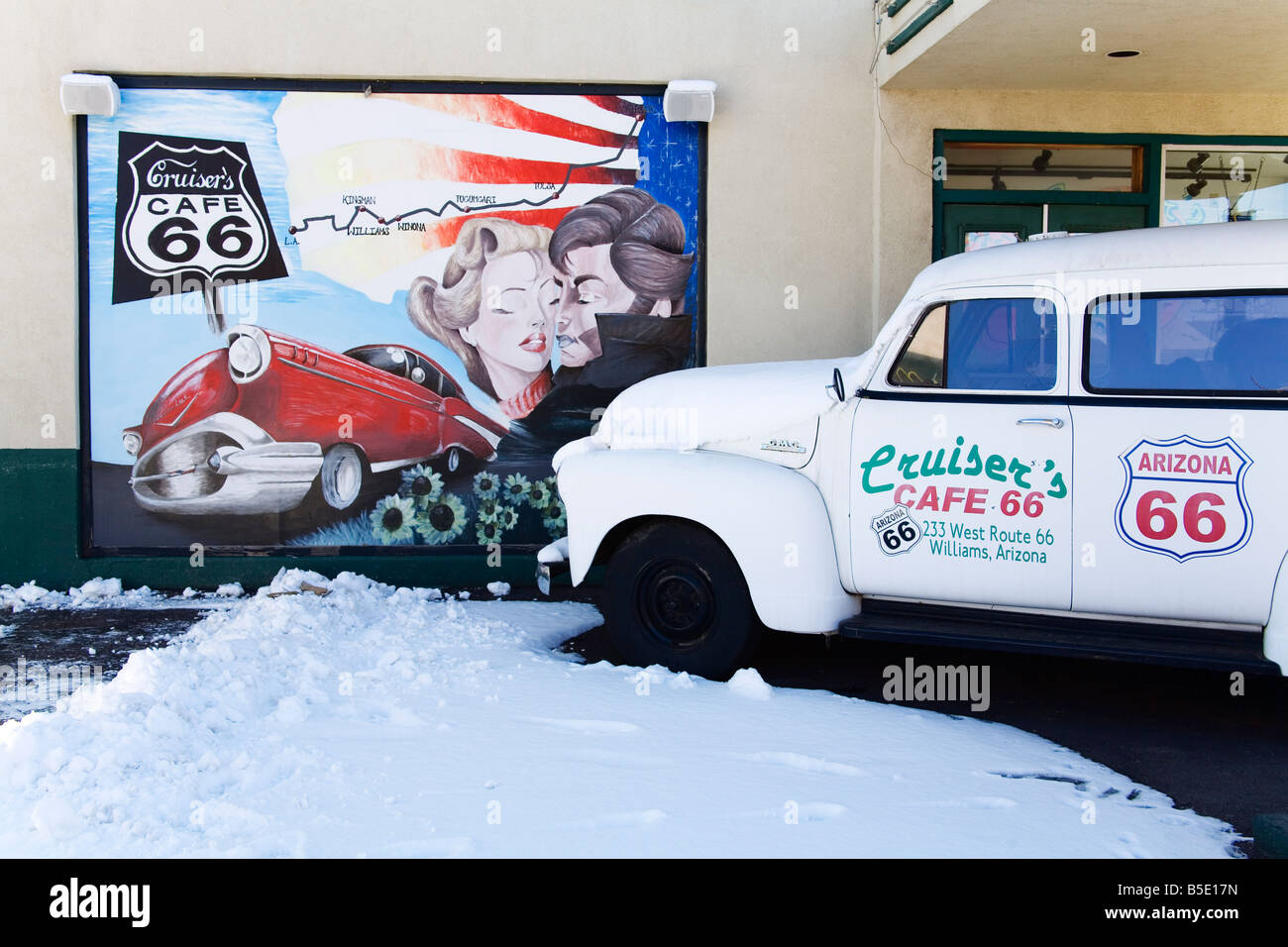 Cruiser's Cafe, Williams, Route 66, Arizona, USA, North America Stock ...