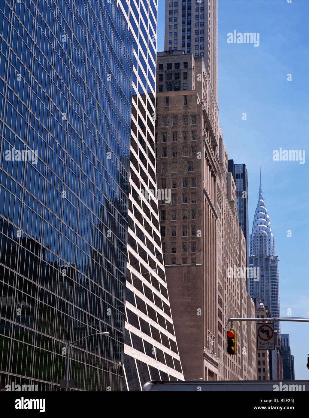 The Grace Building on 42nd Street with the Chysler Building behind ...