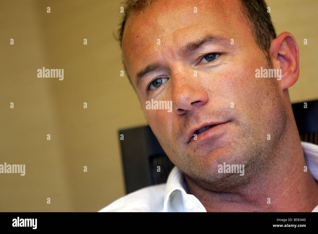 Alan Shearer at the Gosforth Park hotel to promote his new DVD Pic Andy ...