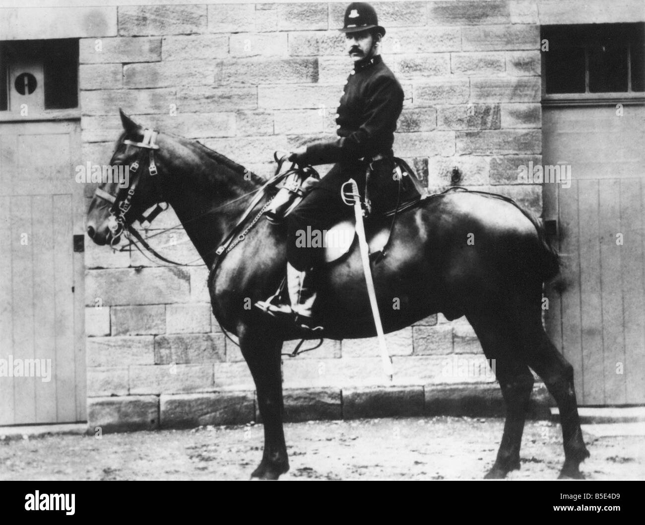 One of Northumberland s first mounted policemen Stock Photo - Alamy