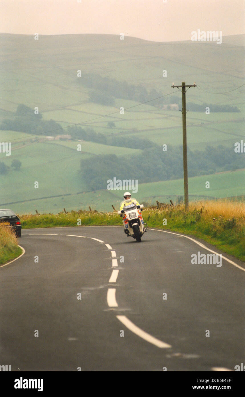Police officer Dave Lyall patrols the A686 between Haydon Bridge and ...