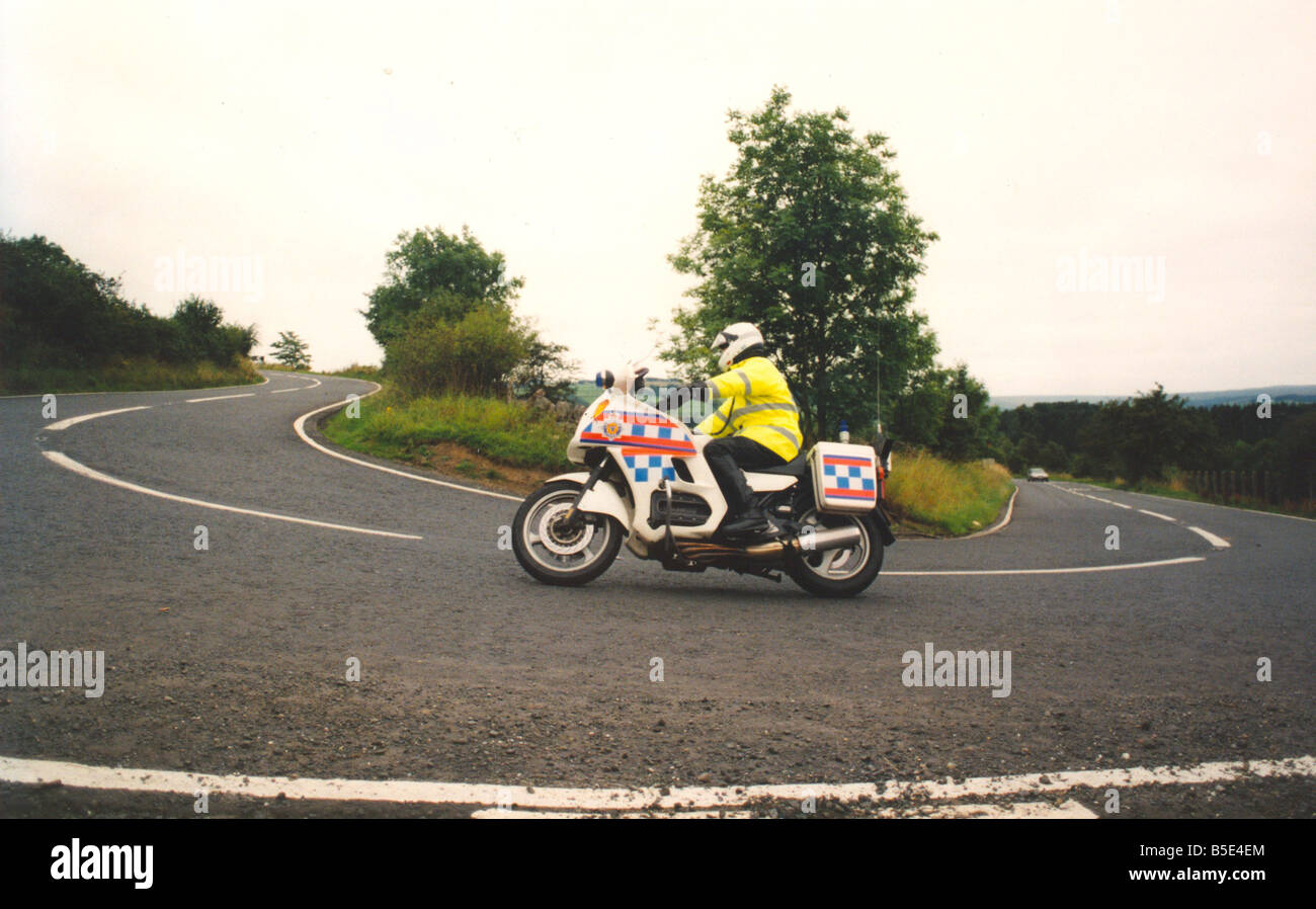 Police officer Dave Lyall patrols the A686 between Haydon Bridge and ...