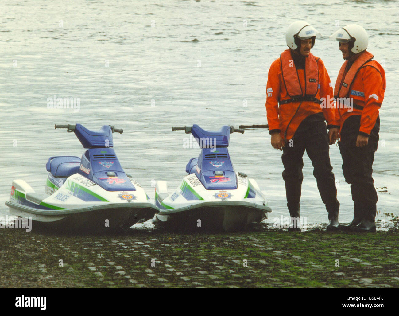 Police officers Mick Richens and Robbie Cutler of Northumbria River ...