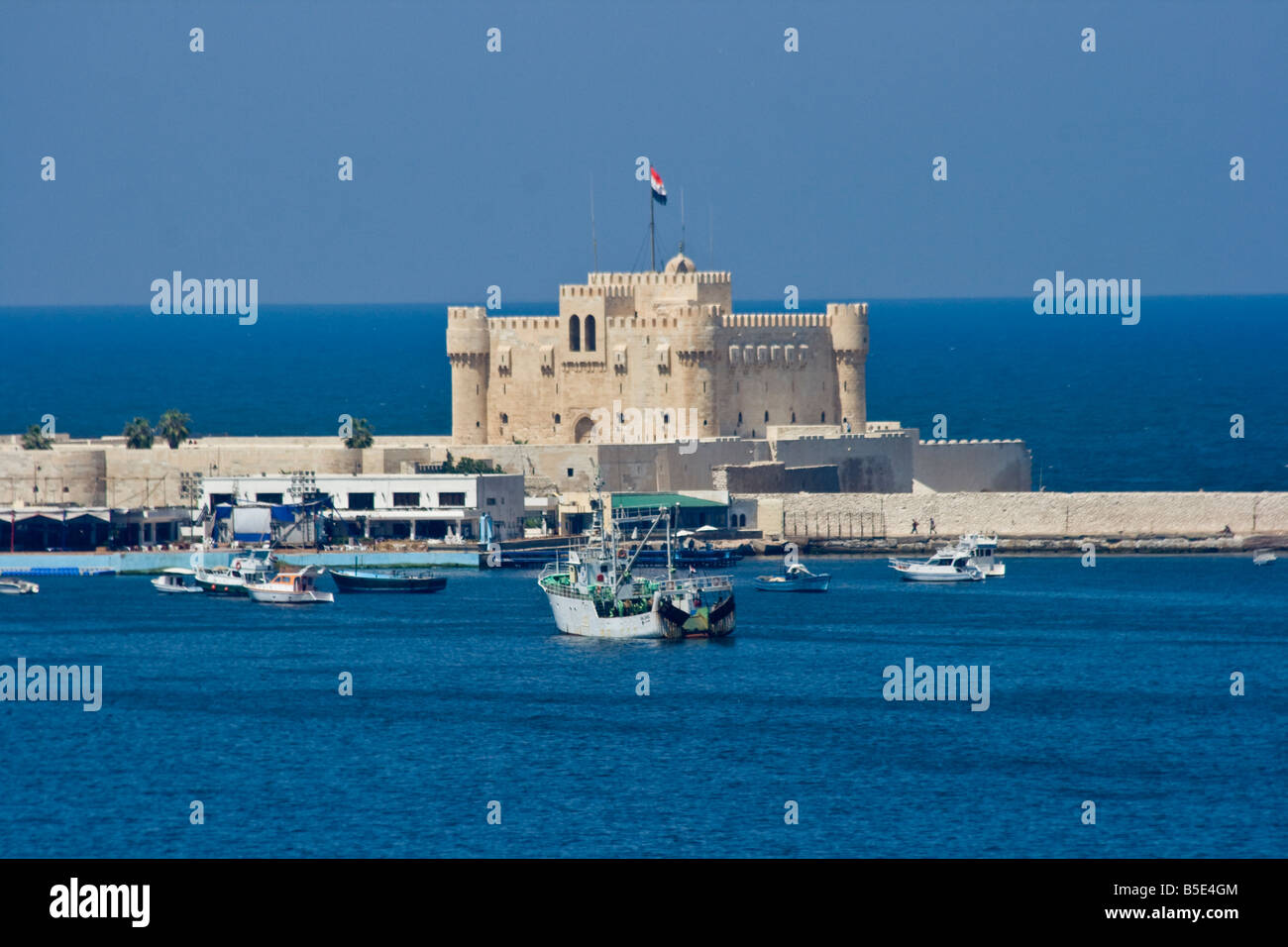 Qaitbey Castle in Alexandria Egypt Stock Photo - Alamy