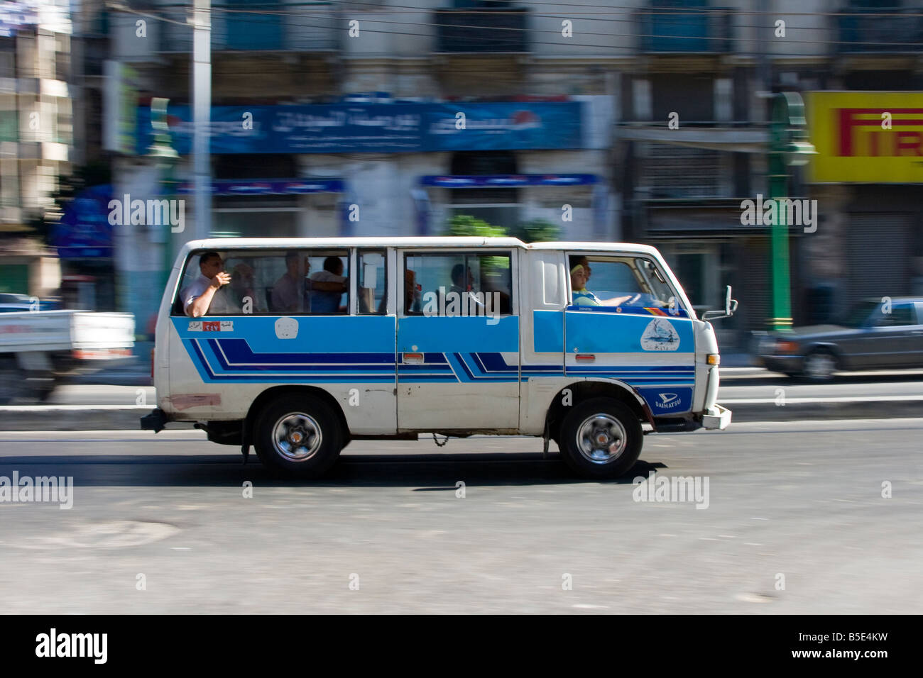 Moving Minivan in Alexandria Egypt Stock Photo - Alamy