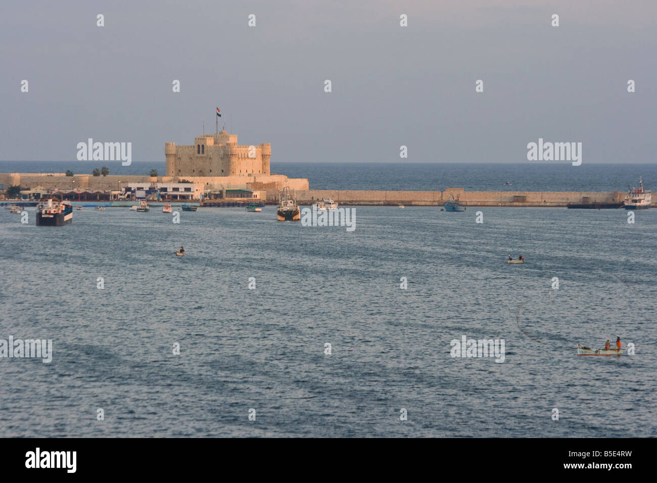 Qaitbey Castle in Alexandria Egypt Stock Photo - Alamy