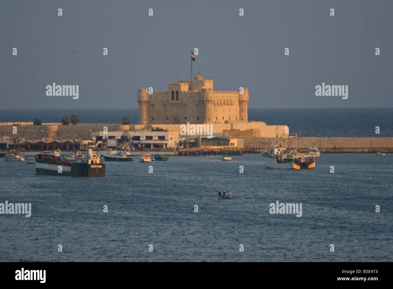Qaitbey Castle in Alexandria Egypt Stock Photo - Alamy