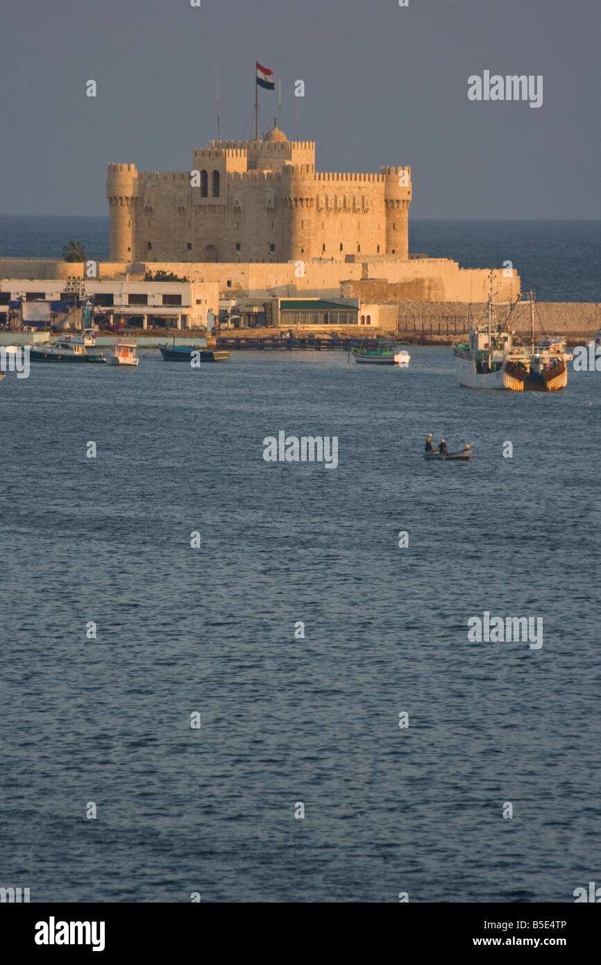 Qaitbey Castle in Alexandria Egypt Stock Photo - Alamy