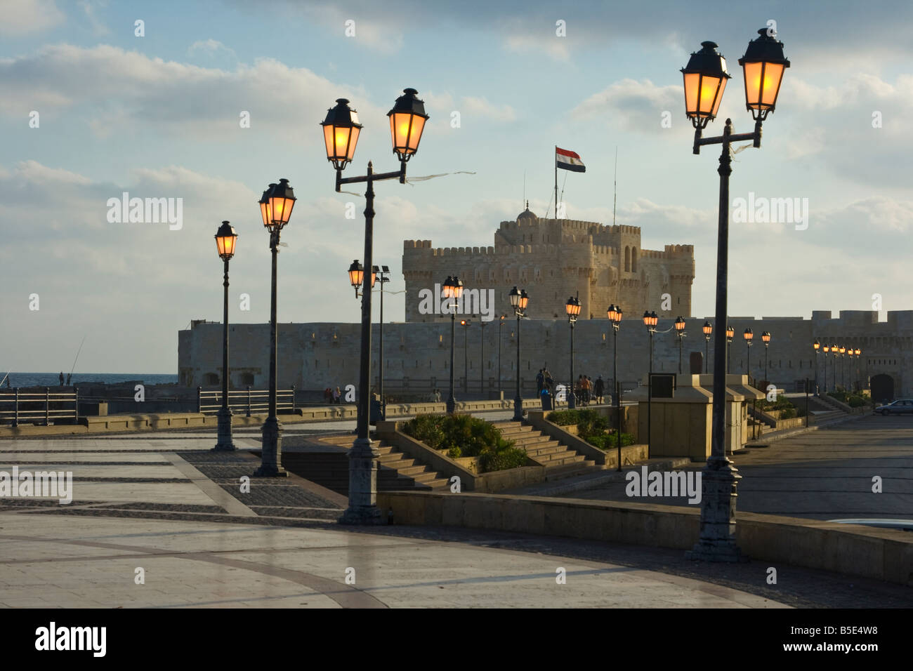 Qaitbey Castle in Alexandria Egypt Stock Photo - Alamy