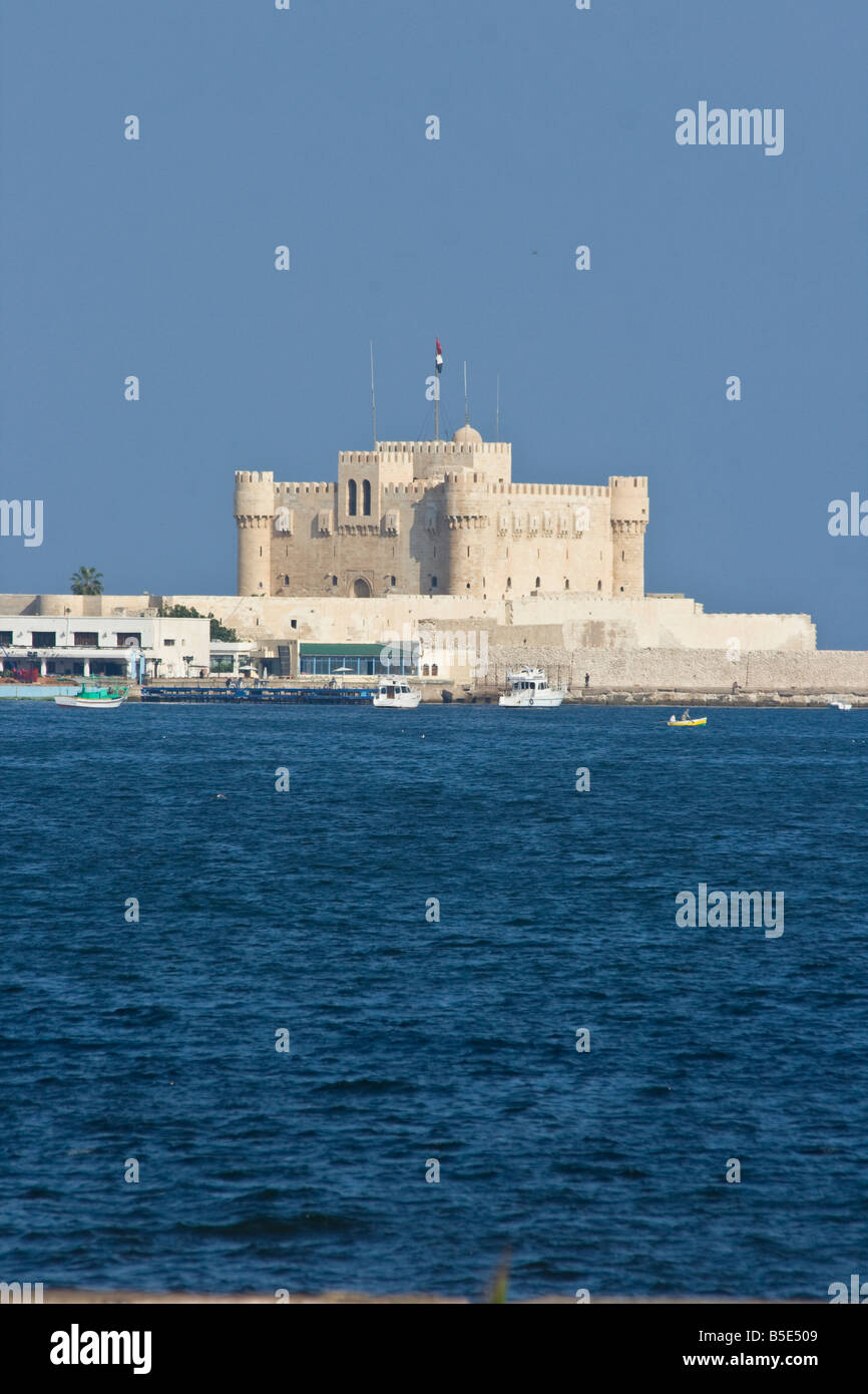 Qaitbey Castle in Alexandria Egypt Stock Photo - Alamy