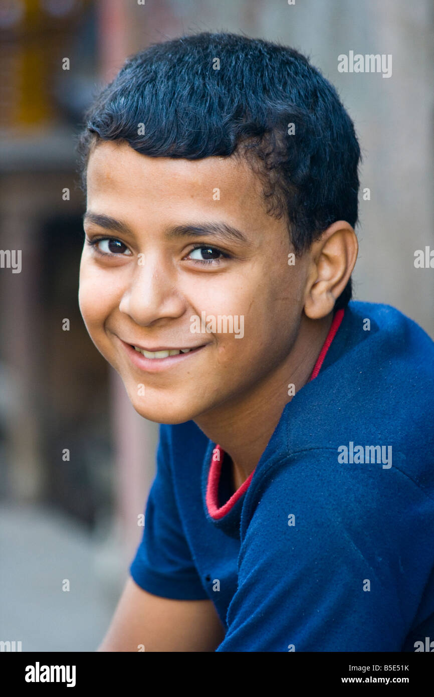 Boy in Islamic Cairo Egypt Stock Photo - Alamy