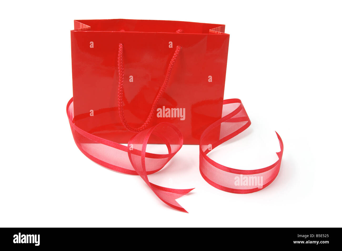 Red Paper Bag Stock Photo - Alamy