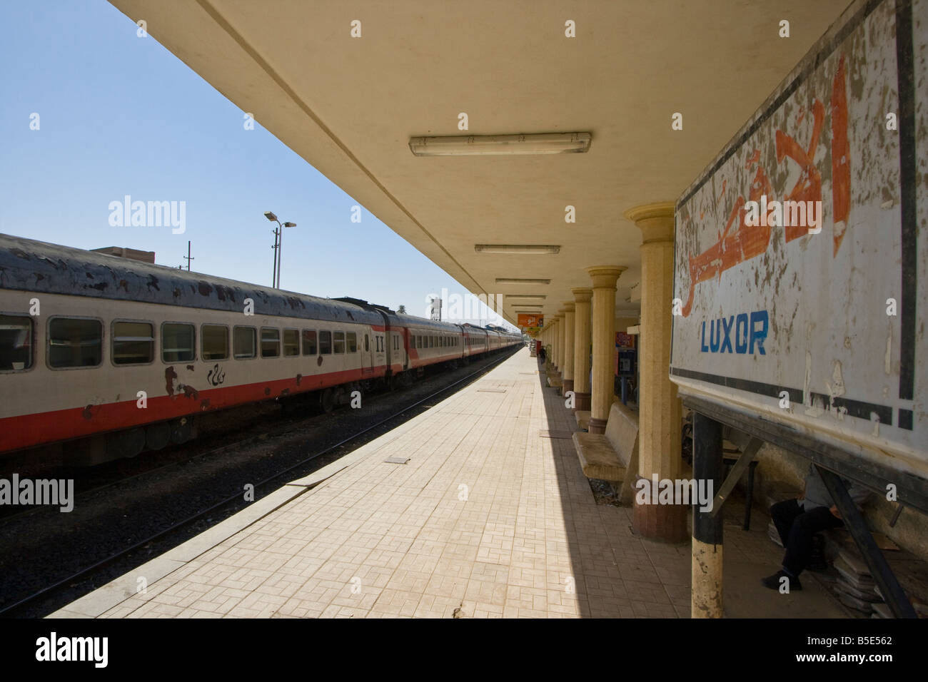 Train Station in Luxor Egypt Stock Photo - Alamy