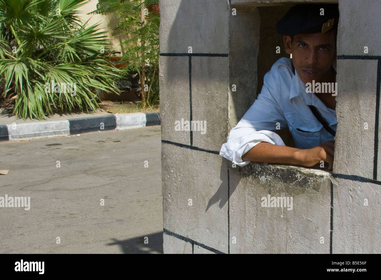 Tourism Police in Luxor Egypt Stock Photo - Alamy