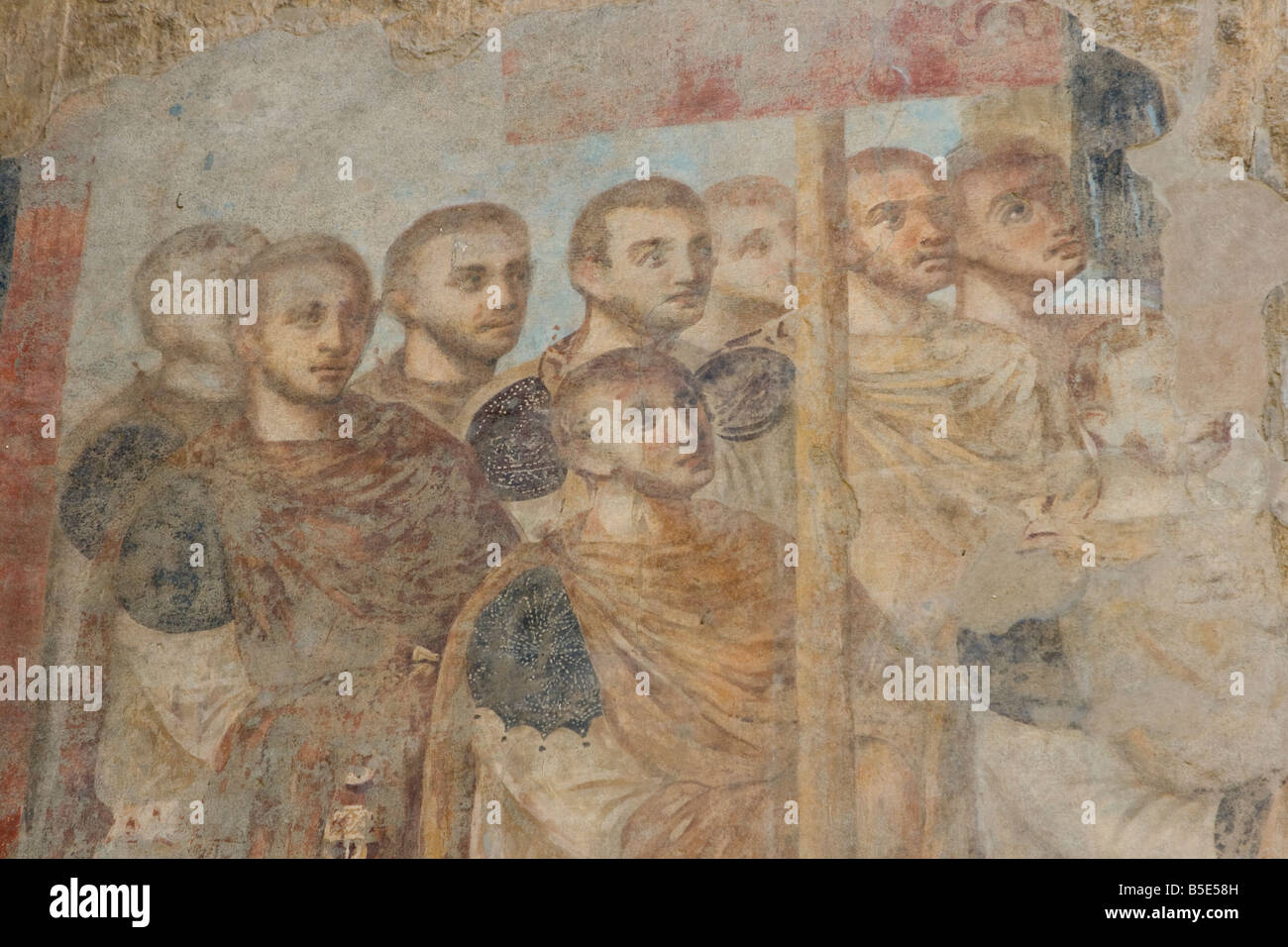 Roman Fresco at Luxor Temple in Luxor Egypt Stock Photo - Alamy