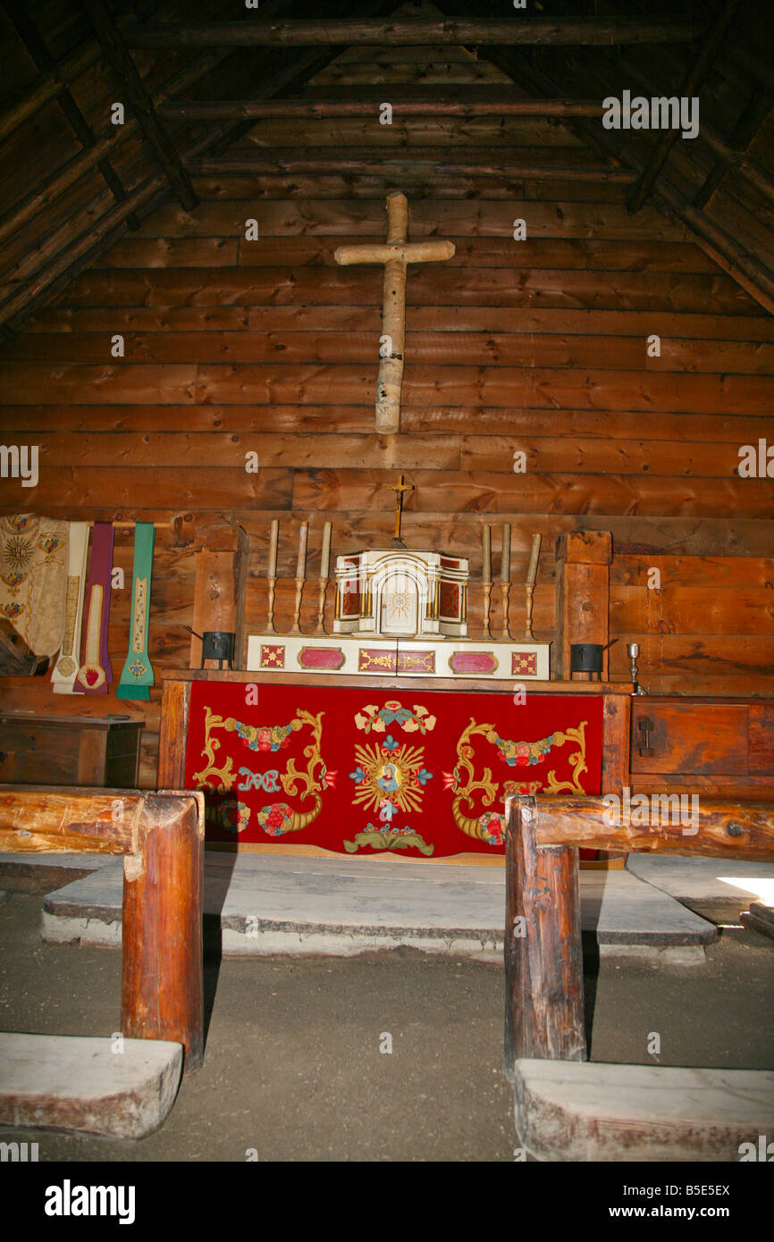 Saint-Joseph Church at the authentic Huron Indian Village Midland ...
