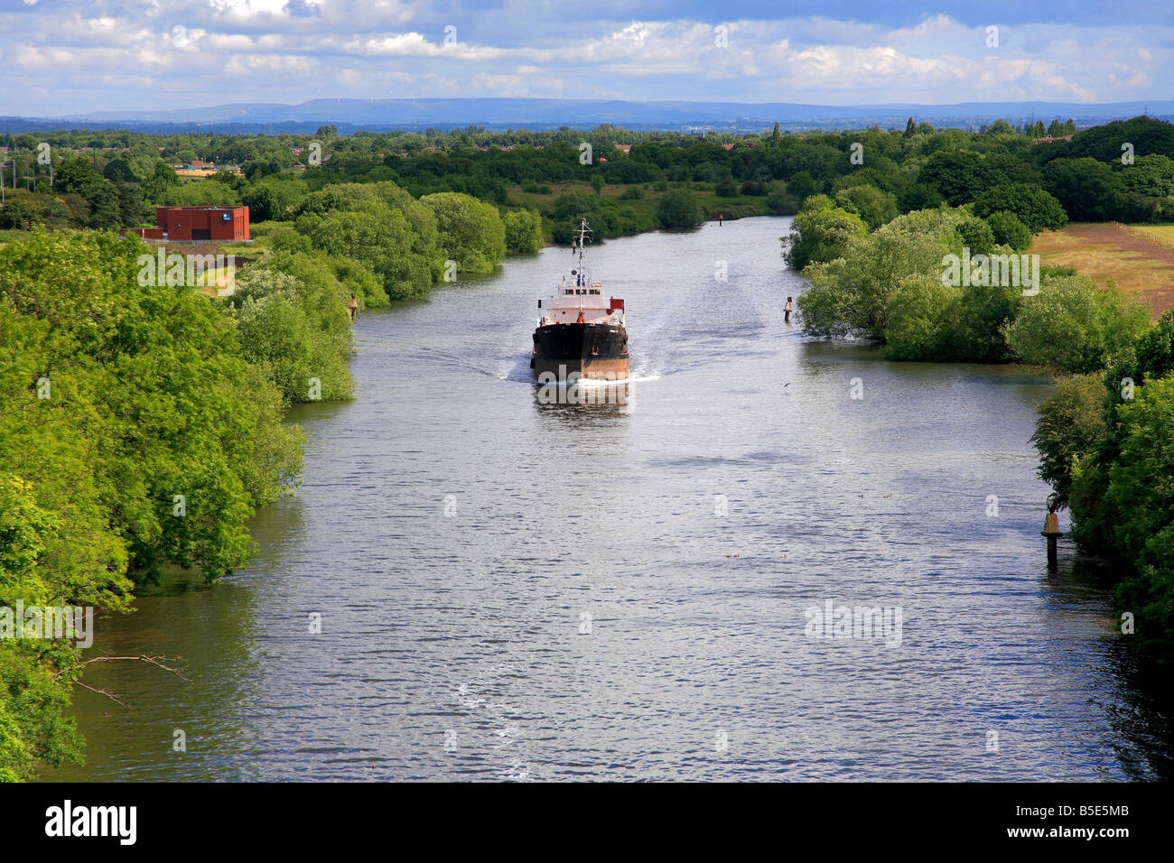 Tanker Boat Manchester Lancashire Ship Canal from the Toll bridge at ...
