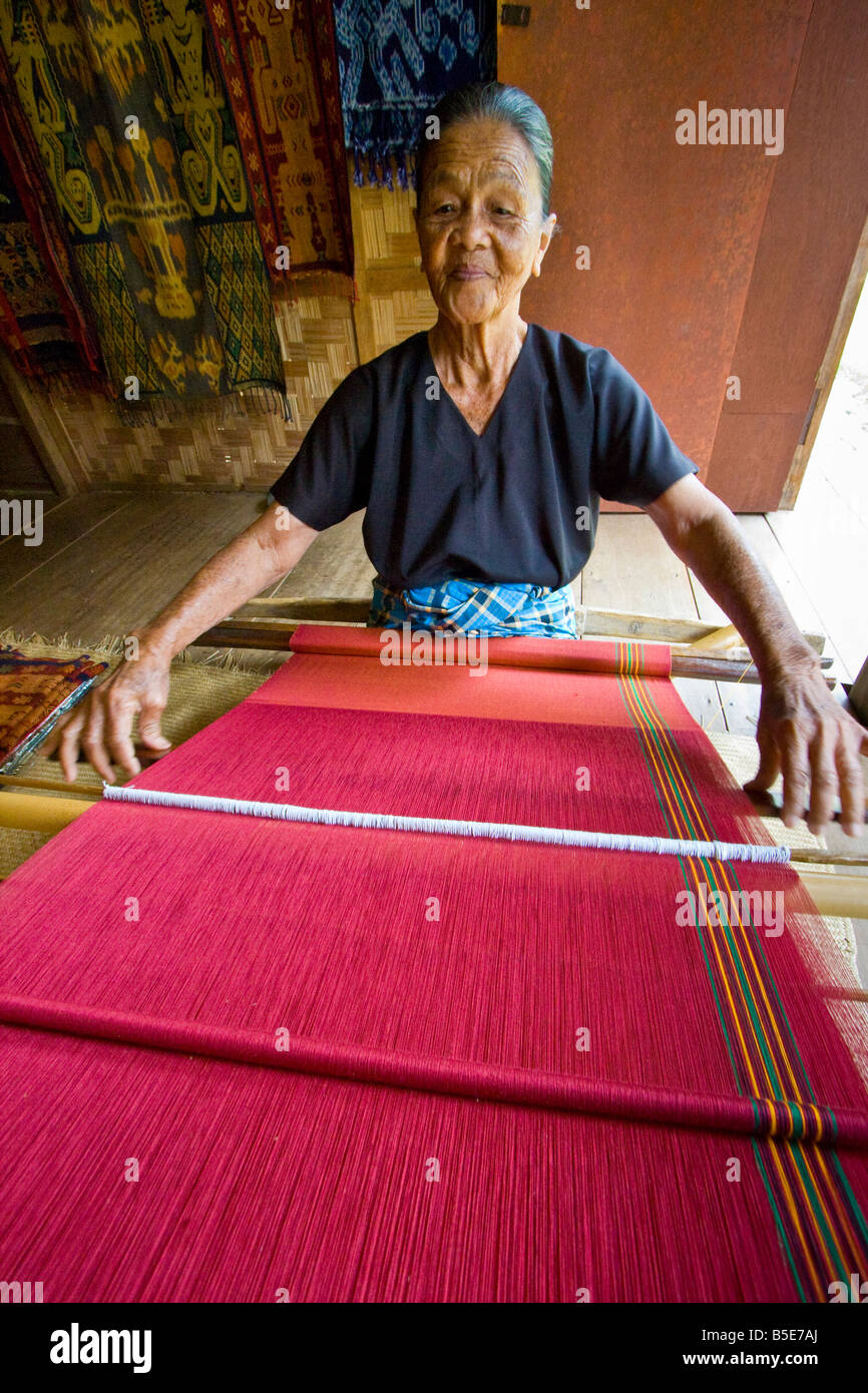 Ikat Weaving in Sadan Village in Tana Toraja on Sulawesi in Indonesia ...