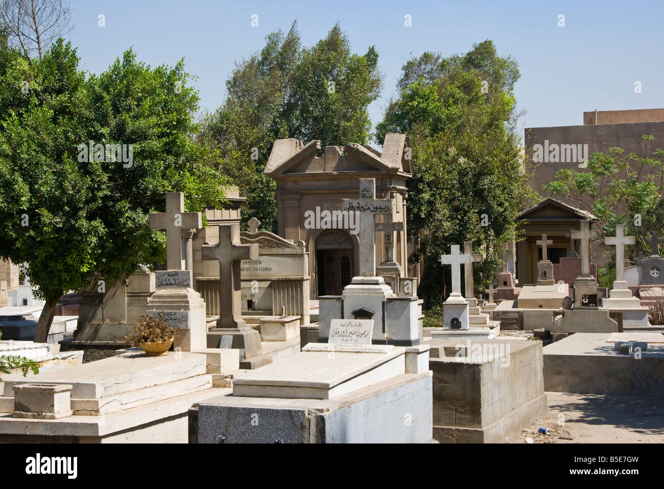 Coptic Cemetery in Old Cairo in Egypt Stock Photo - Alamy