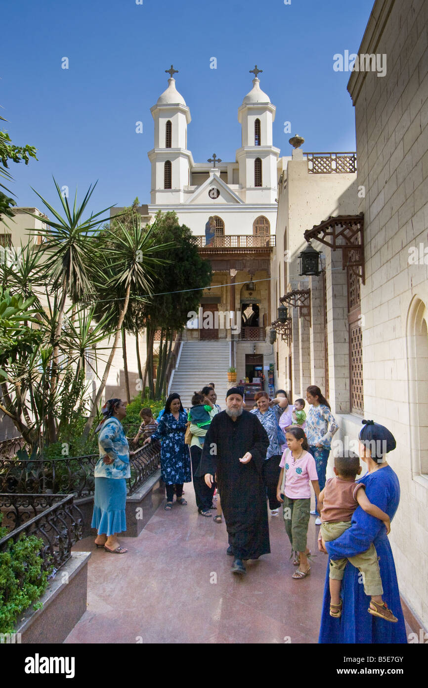 Muallaqa or Hanging Church in Coptic Church in Old Cairo Egypt Stock ...