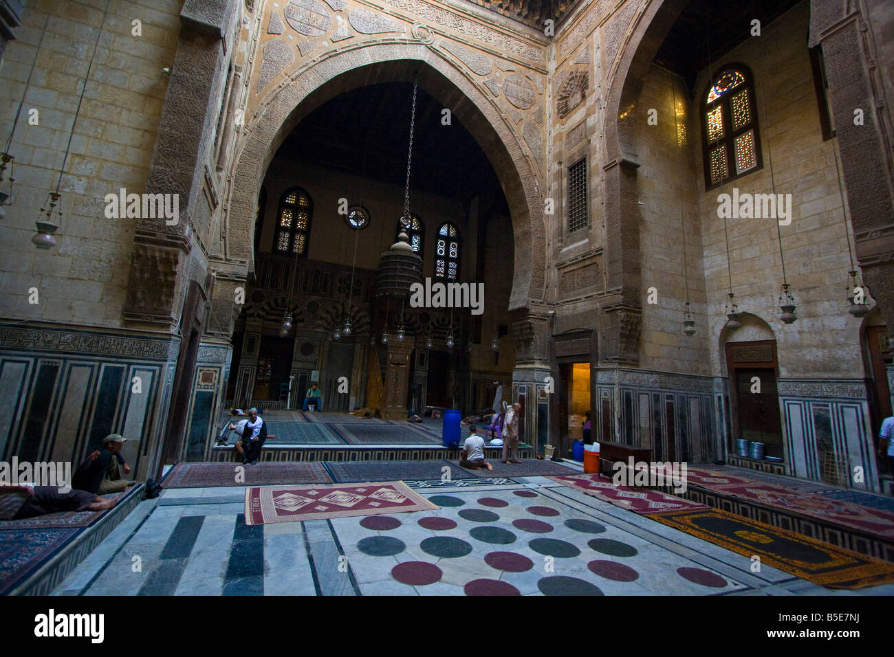 Inside Al Ghouri Mosque in Islamic Cairo Egypt Stock Photo - Alamy