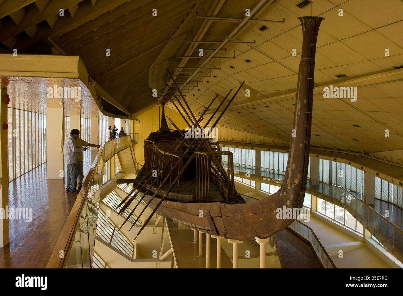 Solar Barque of Khufu in Giza in Cairo Egypt Stock Photo - Alamy