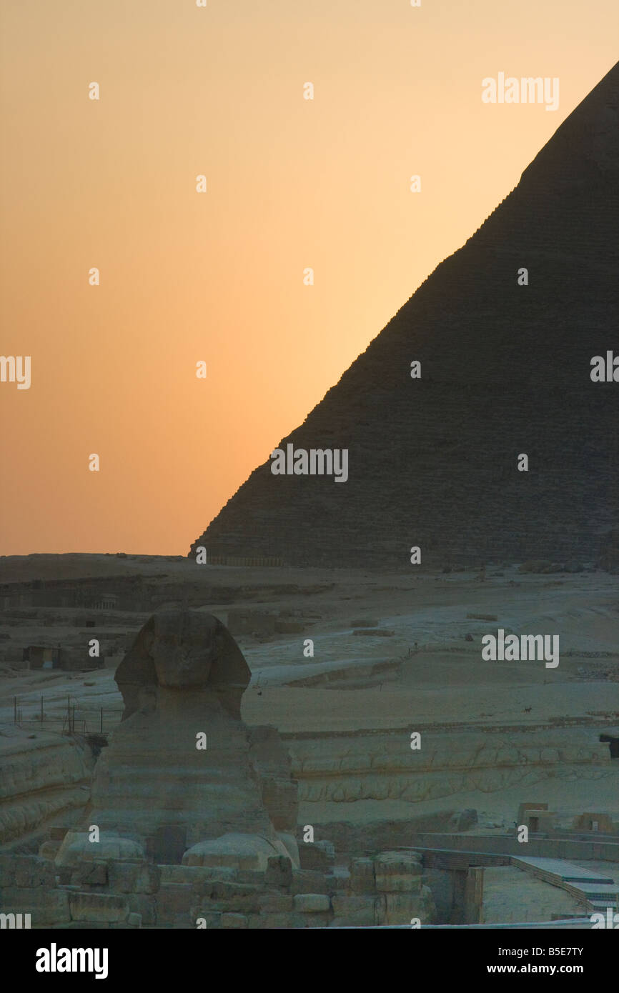The Sphinx at Sunset in Giza Stock Photo - Alamy